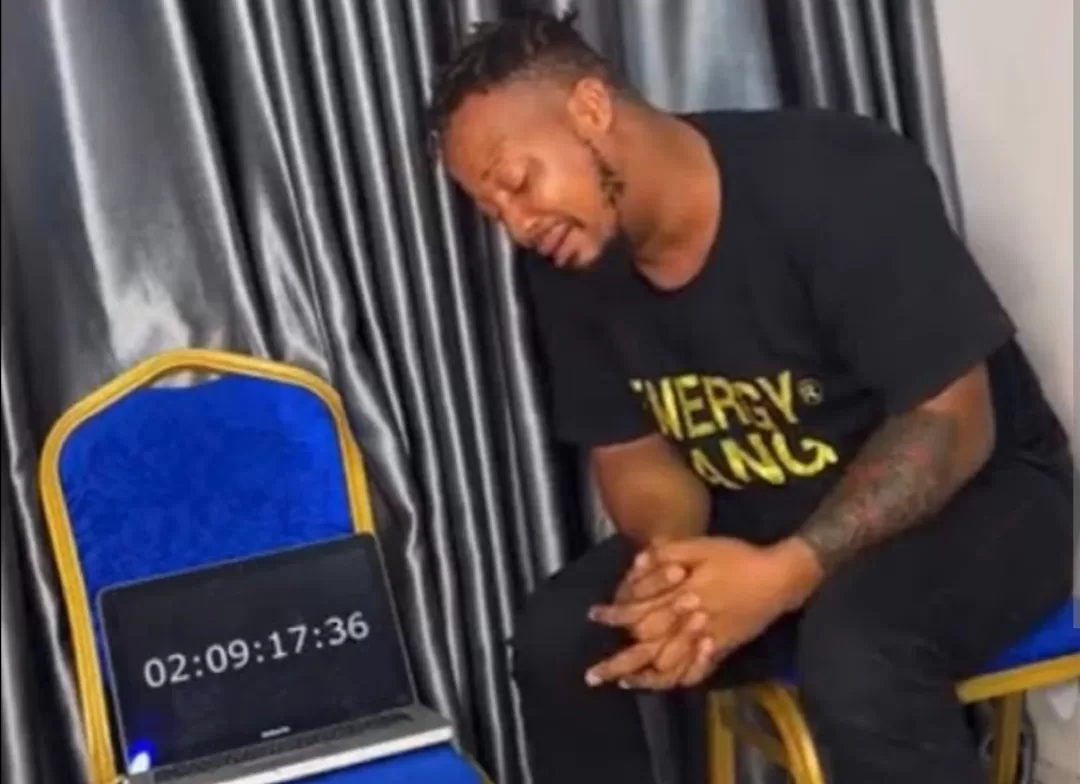 Man goes partially blind trying to break Record for longest cry